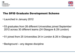 DFID Graduate Development Scheme | PPT