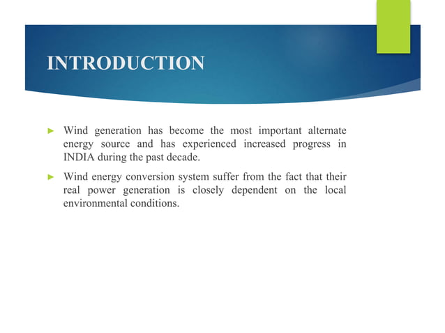 DFIG ppt.pptx | Power and Energy Industry | Industries