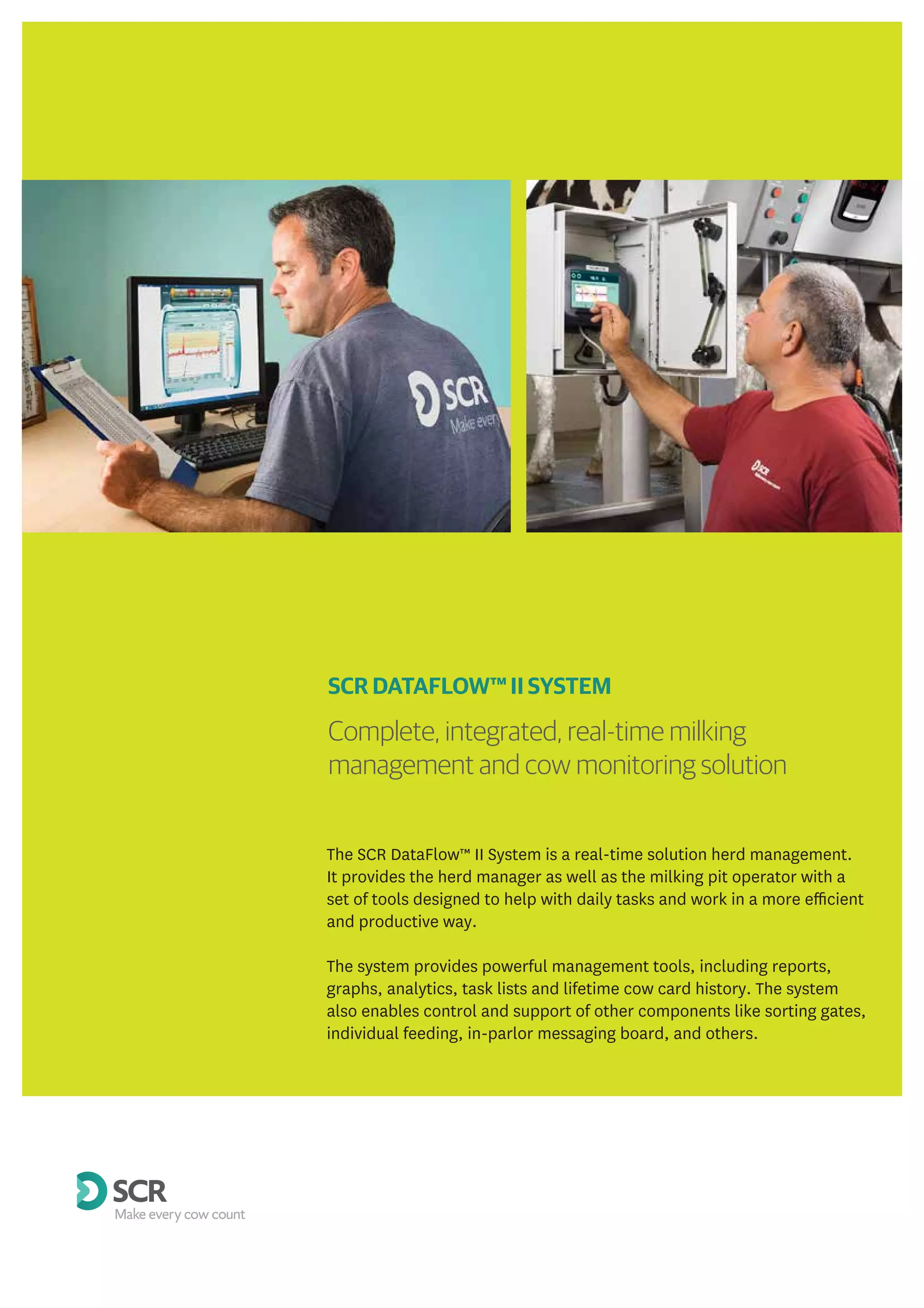 SCR DataFlow II Dairy Farm Management System Brochure | PDF