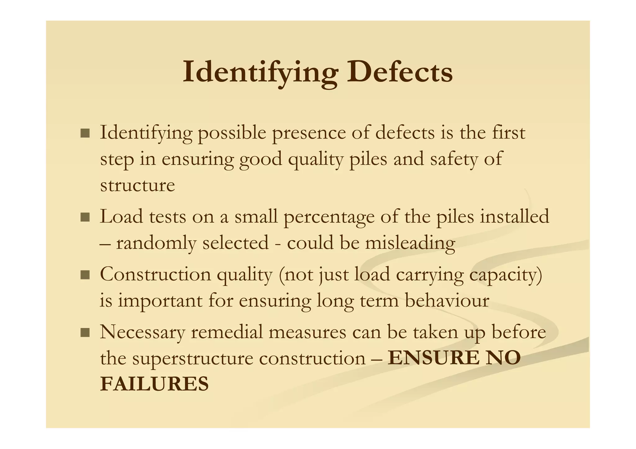 DFI india 2014 defects in piles | PDF