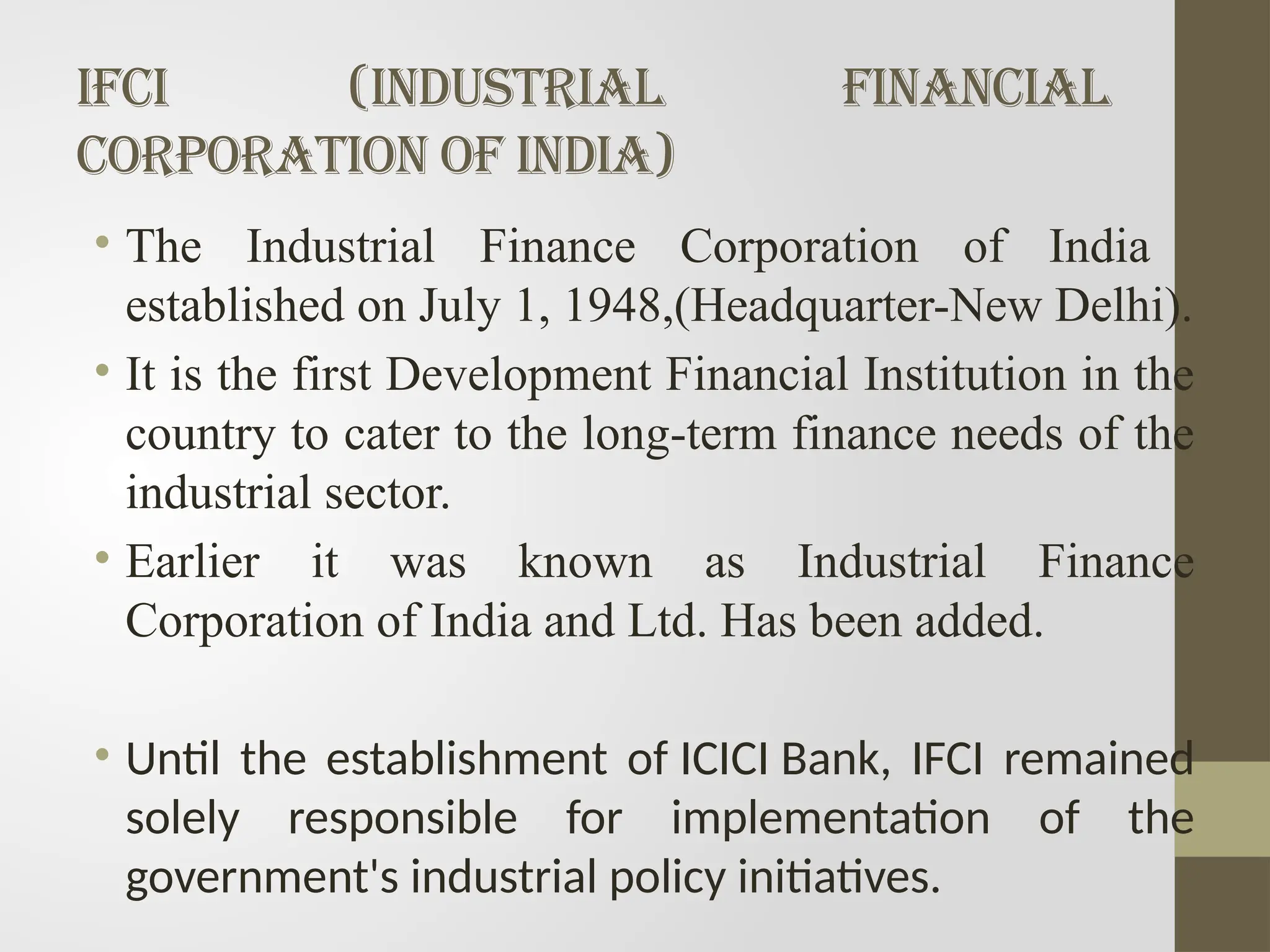 Development financial institutions in india | PPTX
