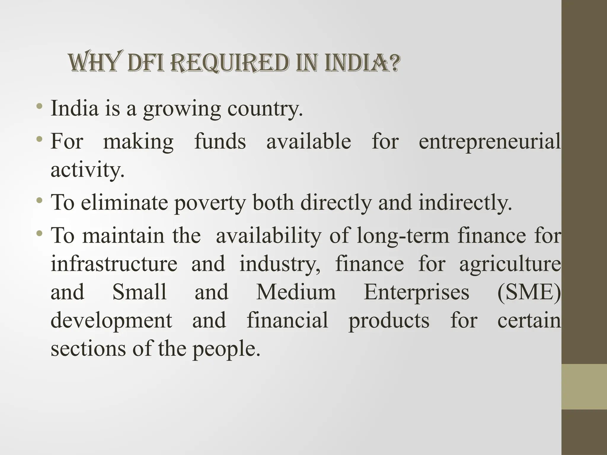 Development financial institutions in india | PPTX
