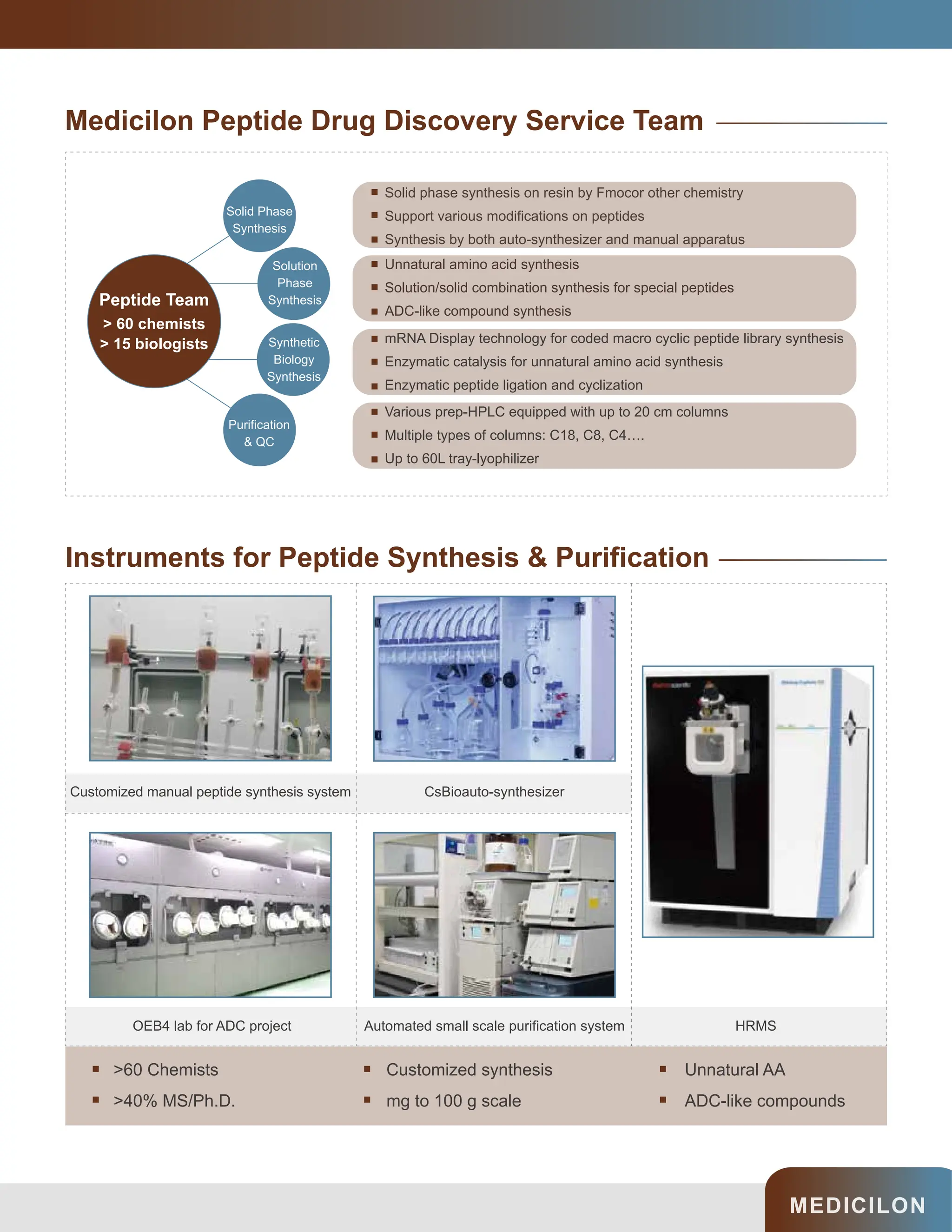 Synthetic Biology——Medicilon Peptide Drug Discovery Service Platform | PDF