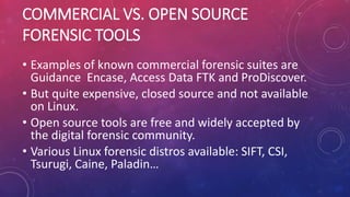 Brief introduction to digital forensics | PPTX