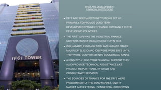 The evolution of DFI's in India. | PPT