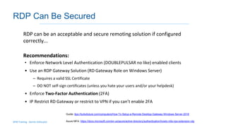 DFIR Training: RDP Triage | PPTX