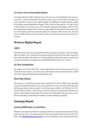 Dfl de data recovery tool automatic hdd repair function list | PDF