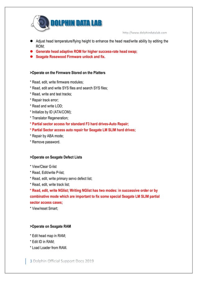 DFL Seagate HDD Firmware Repair Tool Datasheet 2019. | PDF | Computer ...