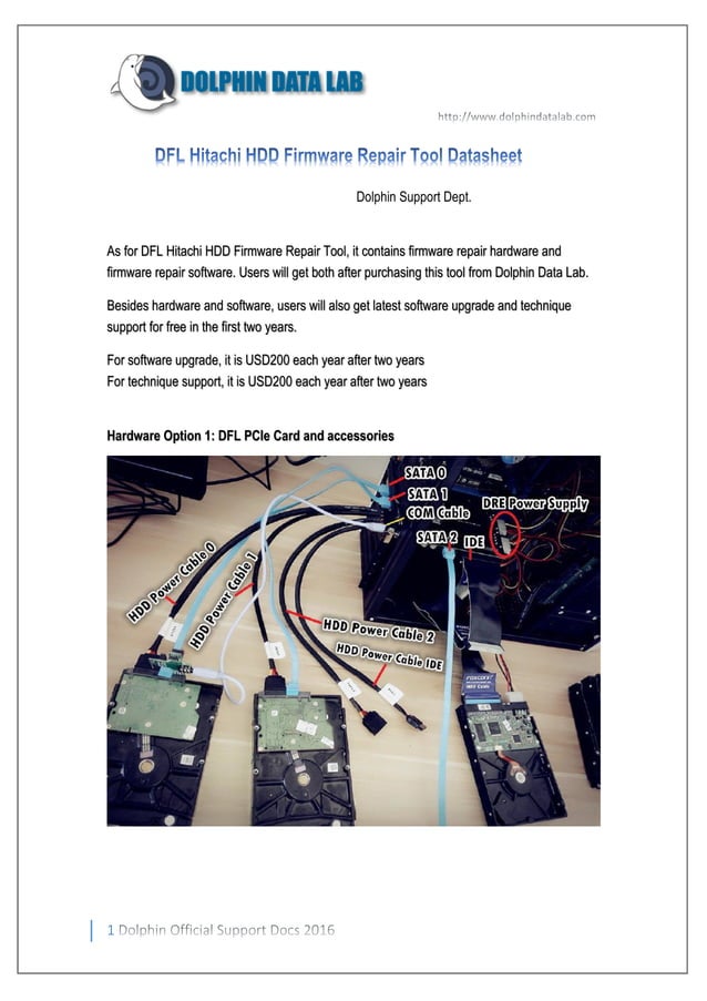 DFL Toshiba Fujitsu HDD Firmware Repair Tool Datasheet 2019 | PDF