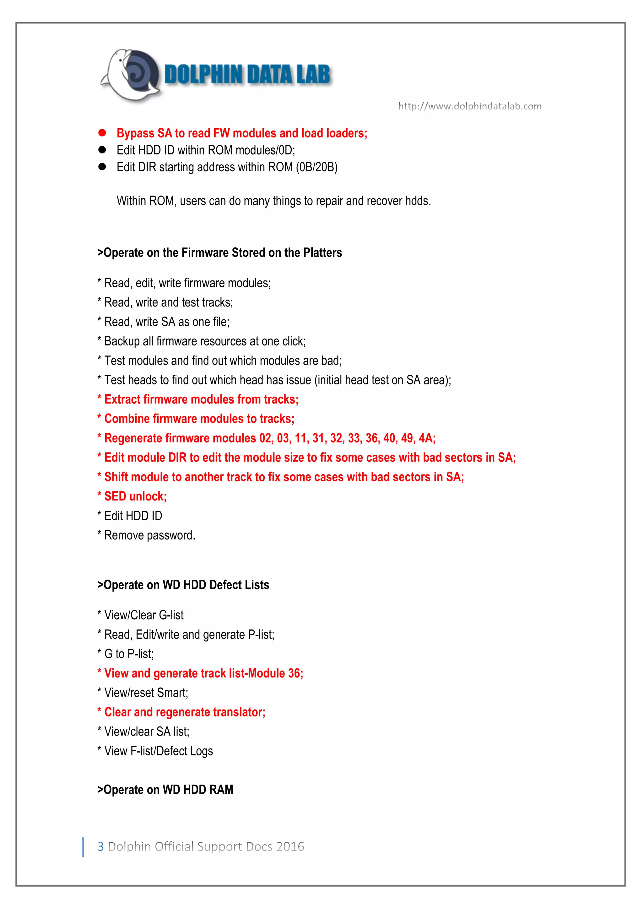DFL wd hdd firmware repair tool datasheet 2019 | PDF