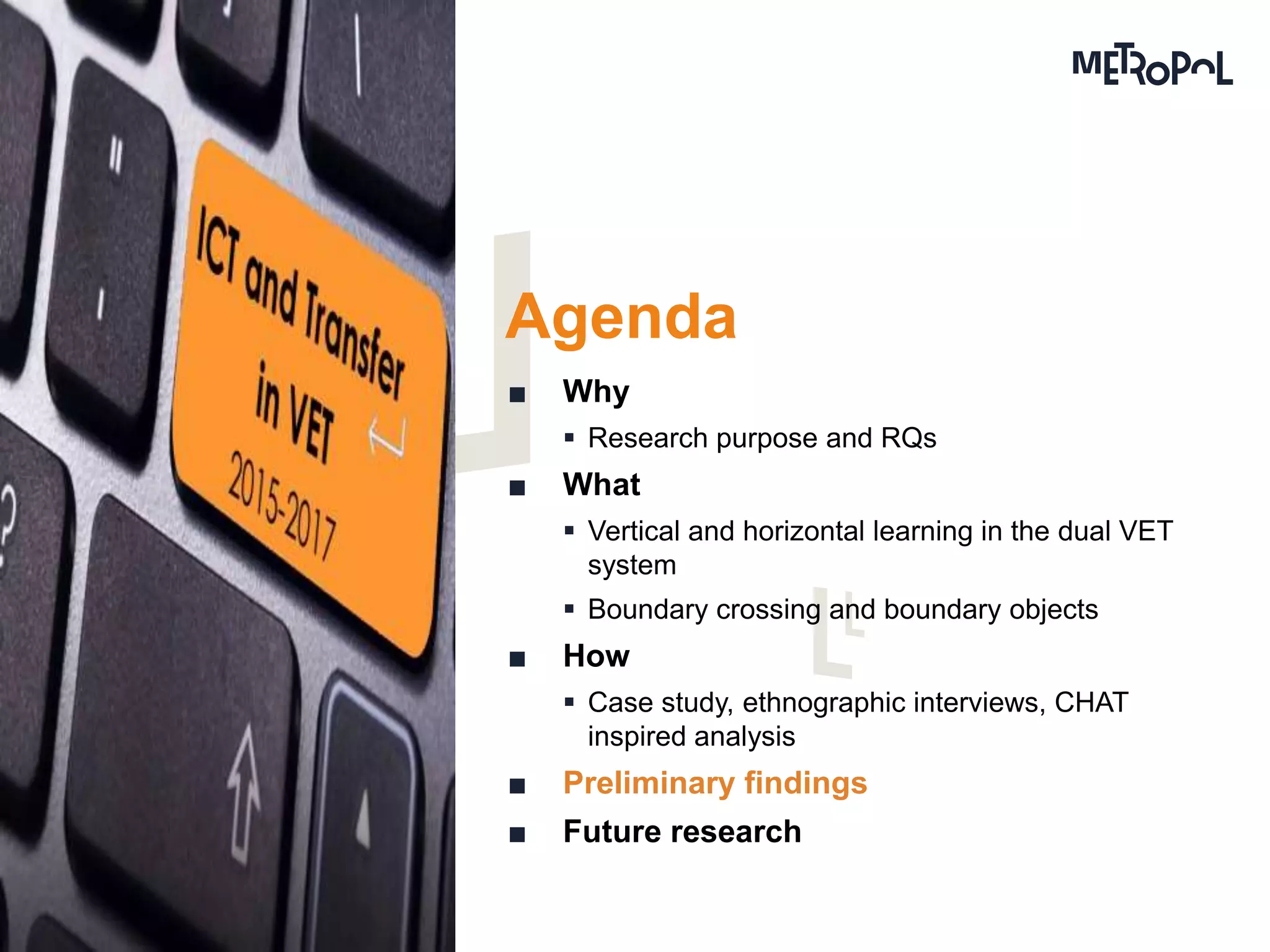 Challenges in designing for horizontal learning - in the Danish VET ...