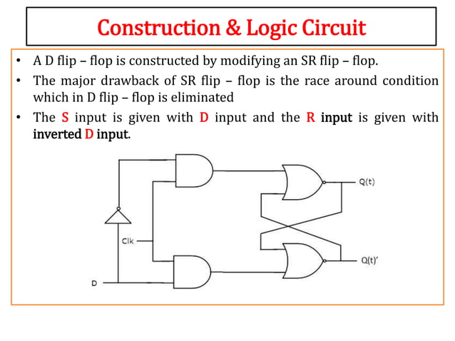 D flip flop in Digital electronics | PPTX | Technology & Computing