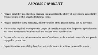 Process capability relation between yield and number of parts in ...
