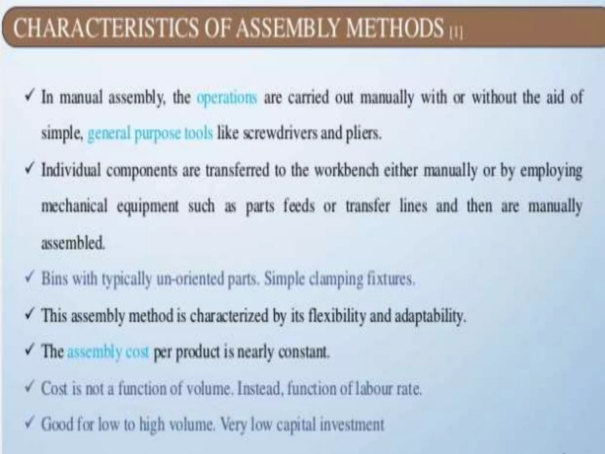 Design of Assembly Methods | PPTX