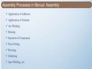 Design of Assembly Methods | PPT