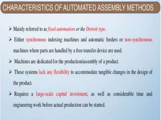 Design of Assembly Methods | PPT