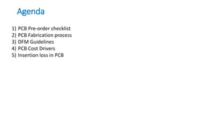 DFMA guidelines for PCB Design | PPTX