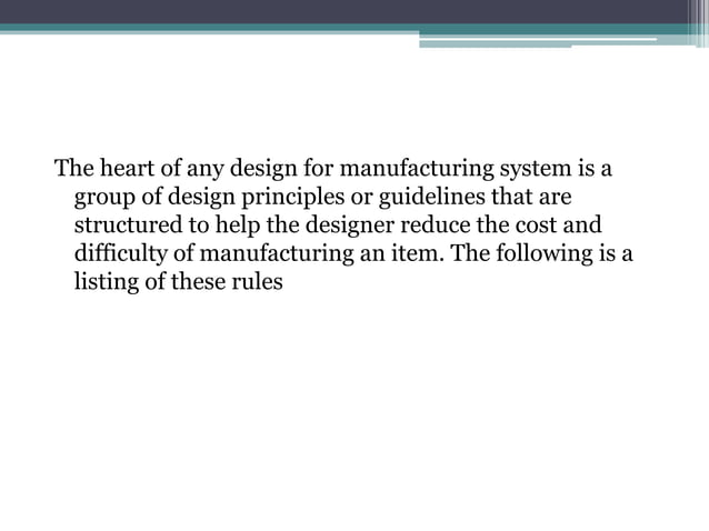 DFMA design for manufacturing and assembly | PPTX | Mechanical and ...