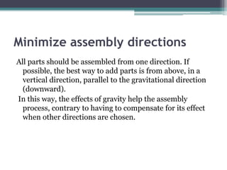 DFMA design for manufacturing and assembly | PPTX