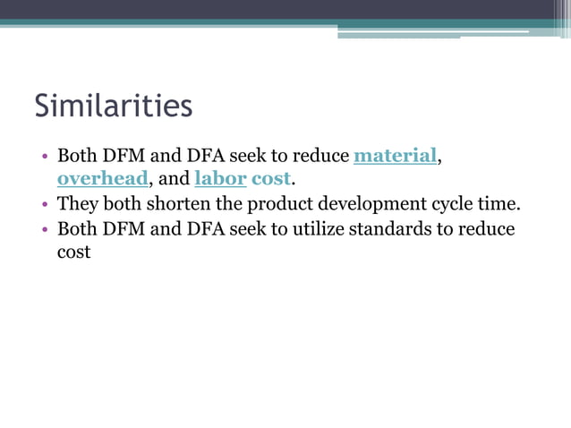DFMA design for manufacturing and assembly | PPTX | Mechanical and ...