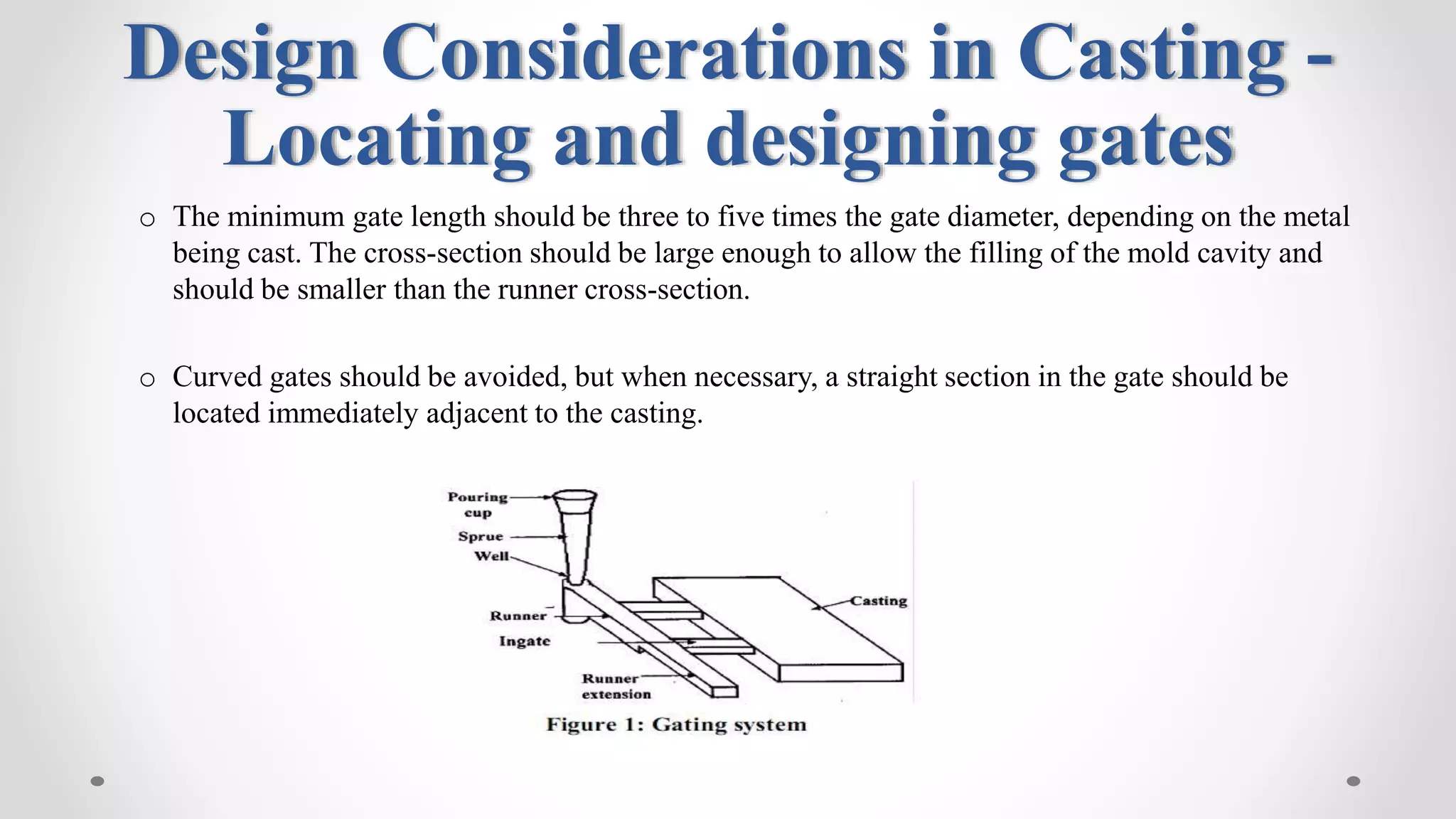 Design of castings and selection of the parting line | PPTX