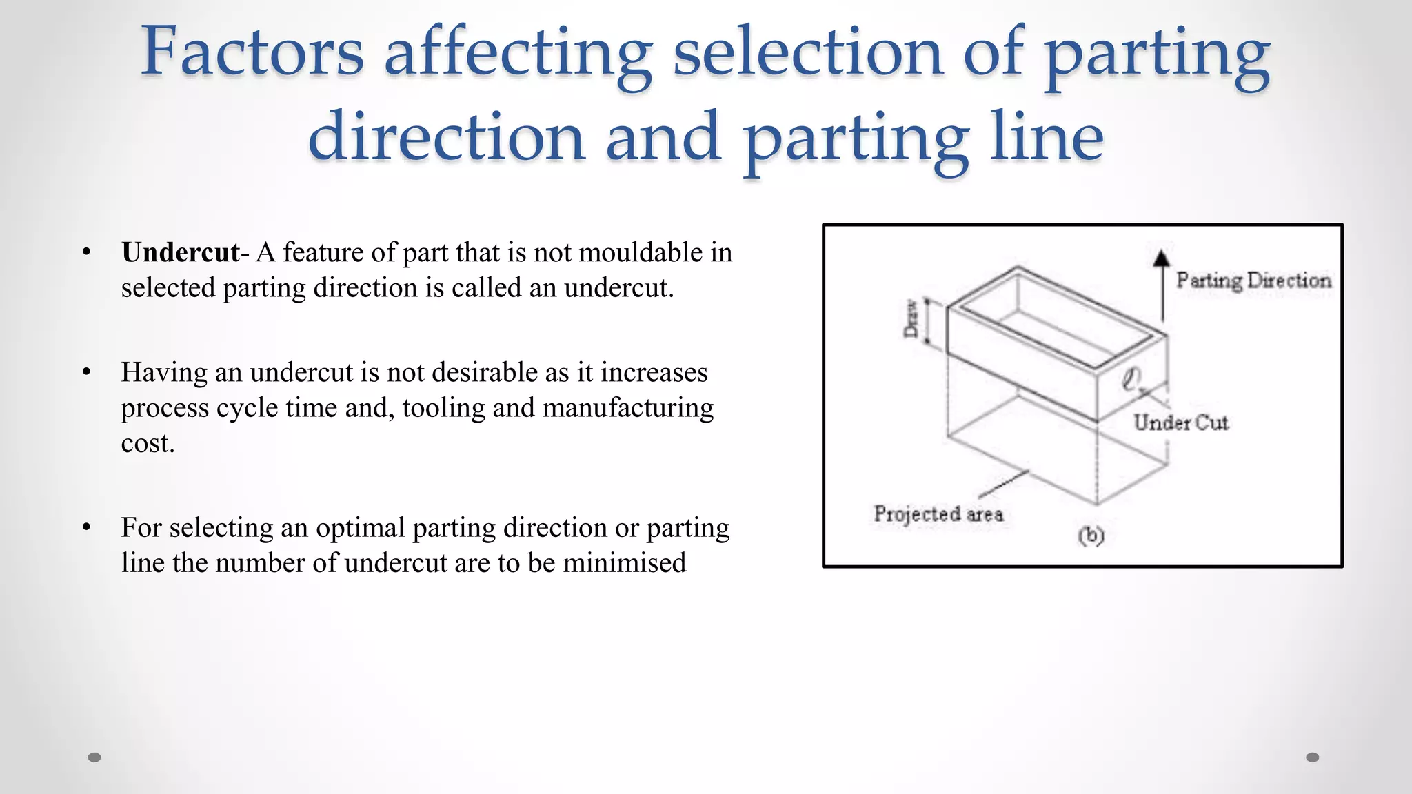 Design of castings and selection of the parting line | PPTX