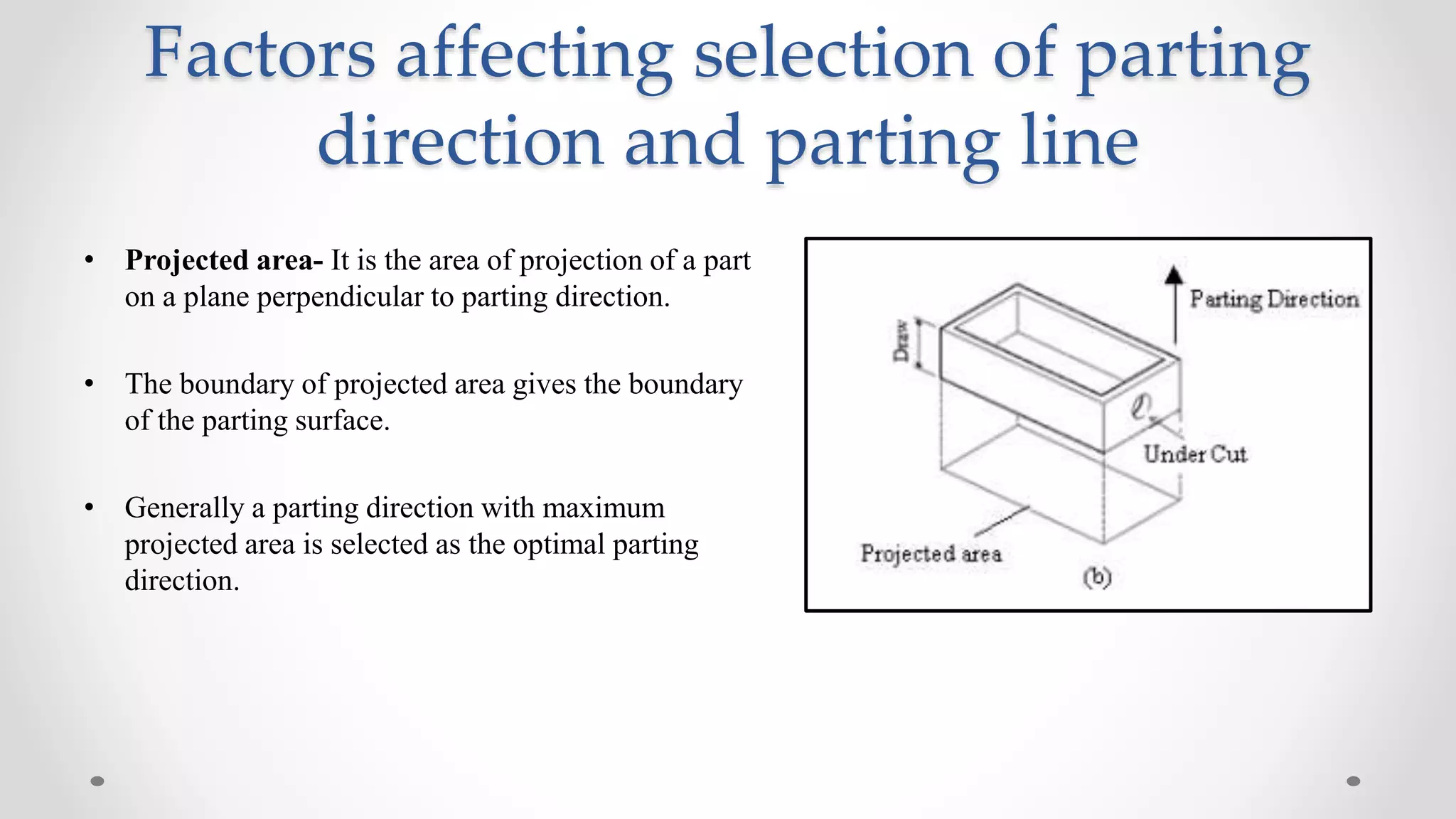 Design of castings and selection of the parting line | PPTX
