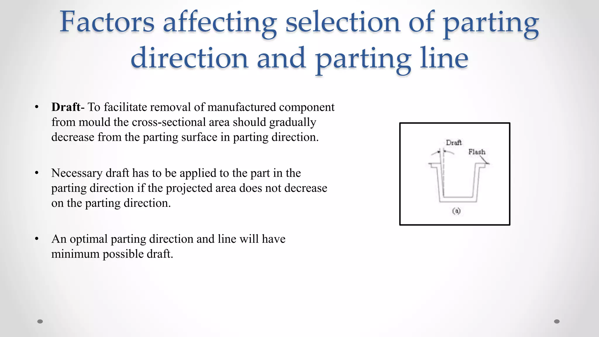 Design of castings and selection of the parting line | PPTX