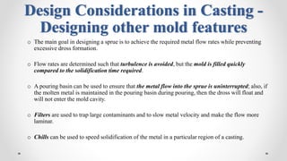 Design of castings and selection of the parting line | PPTX