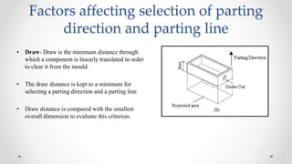 Design of castings and selection of the parting line | PPTX