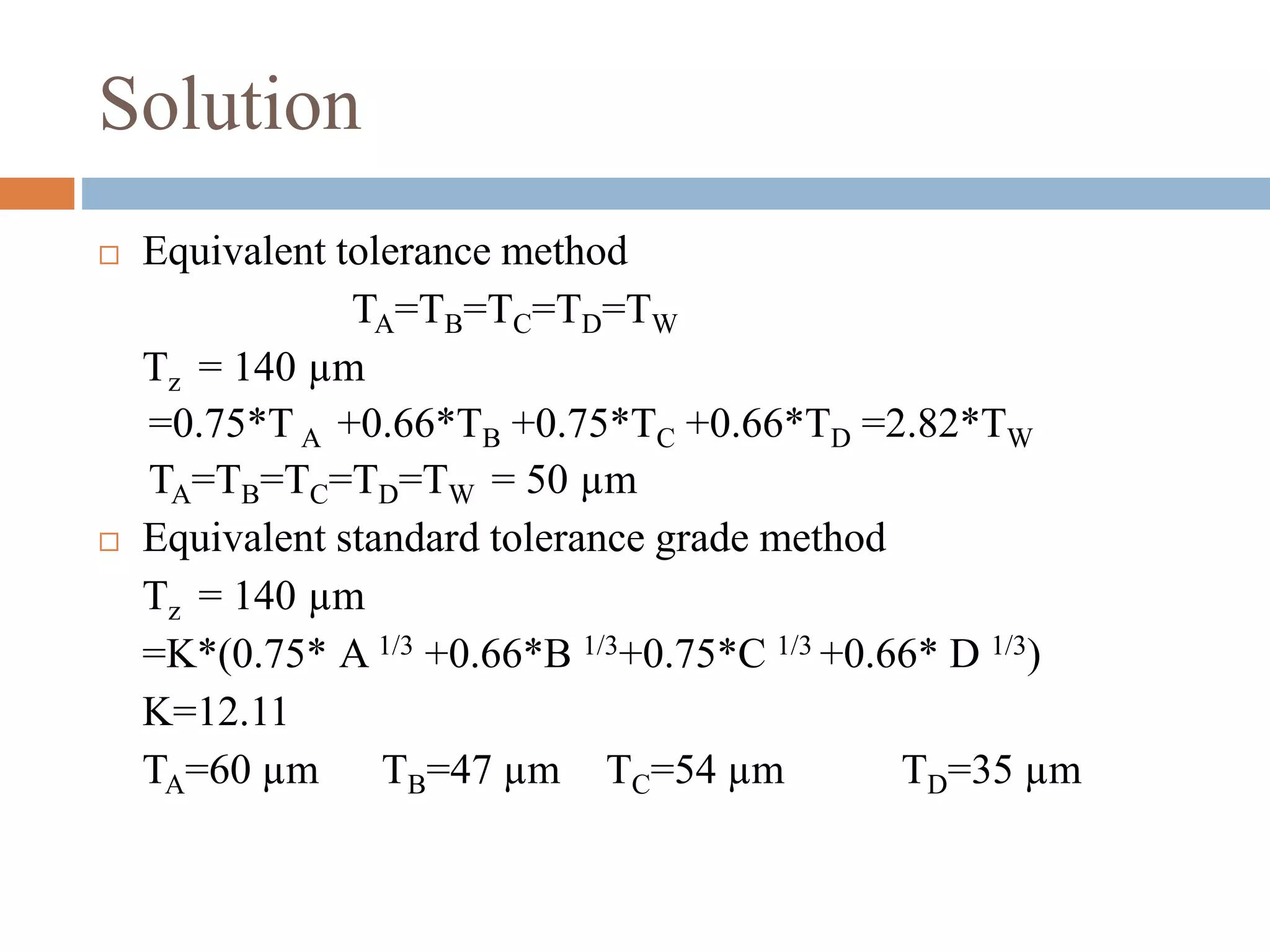 tolerance stack up analysis | PPTX