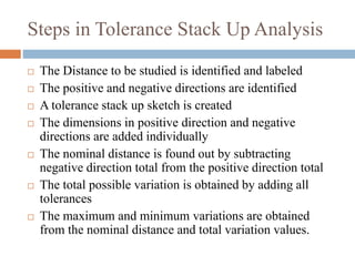 tolerance stack up analysis | PPTX