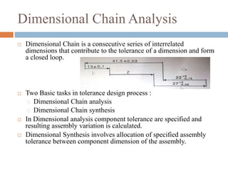 tolerance stack up analysis | PPTX