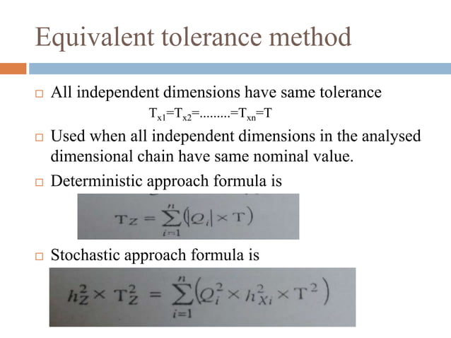 tolerance stack up analysis | PPTX