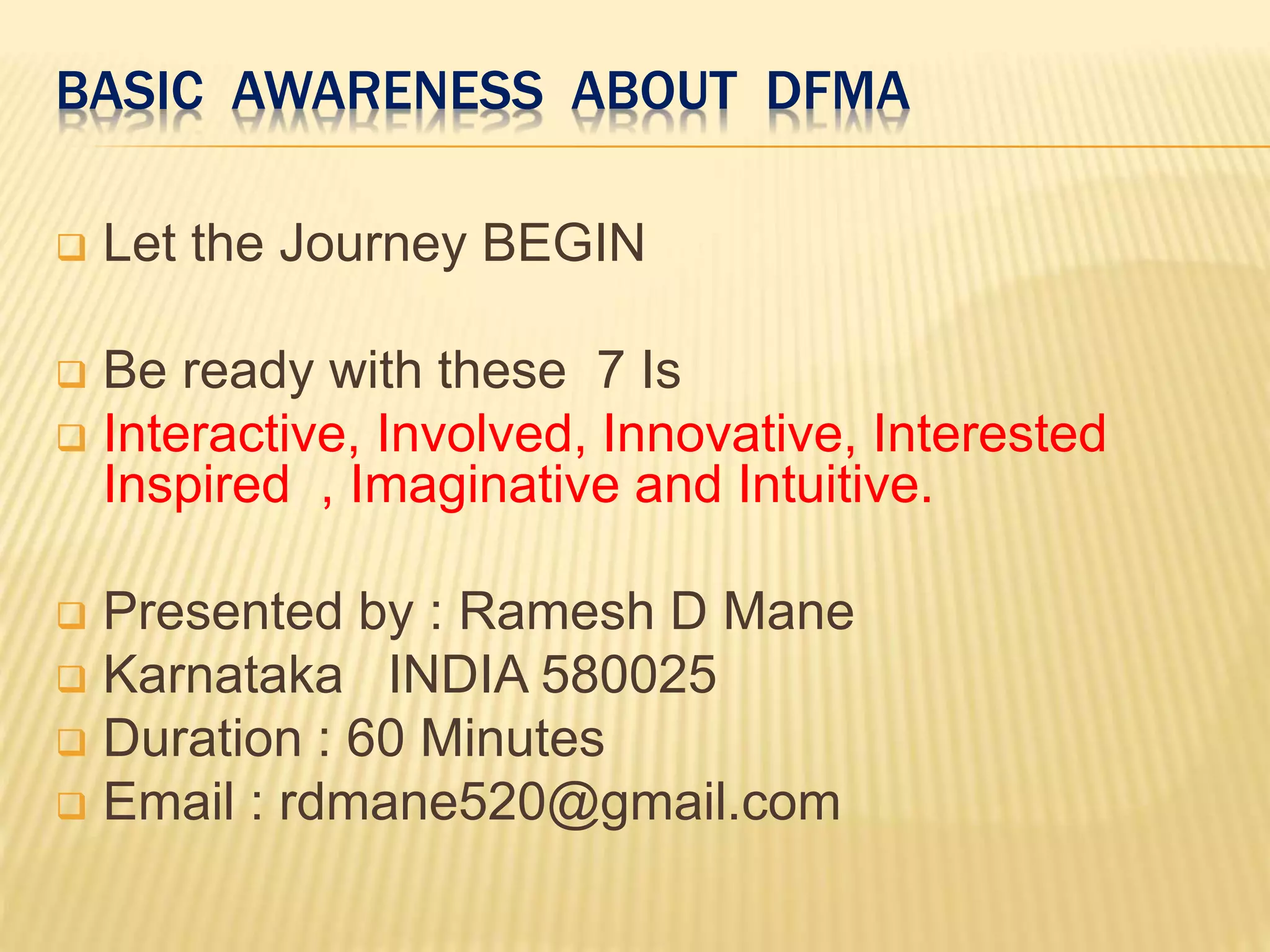 DFM basics AWARENESS.pptx