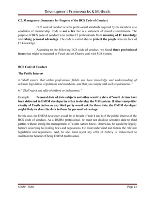 Development Frameworks and Methods (University of Greenwich BIT Coursework) by Nay Linn Ko | PDF