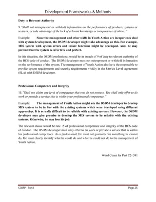 Development Frameworks and Methods (University of Greenwich BIT Coursework) by Nay Linn Ko | PDF