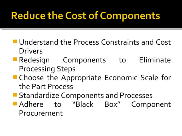 DFM Design Principles | PPT