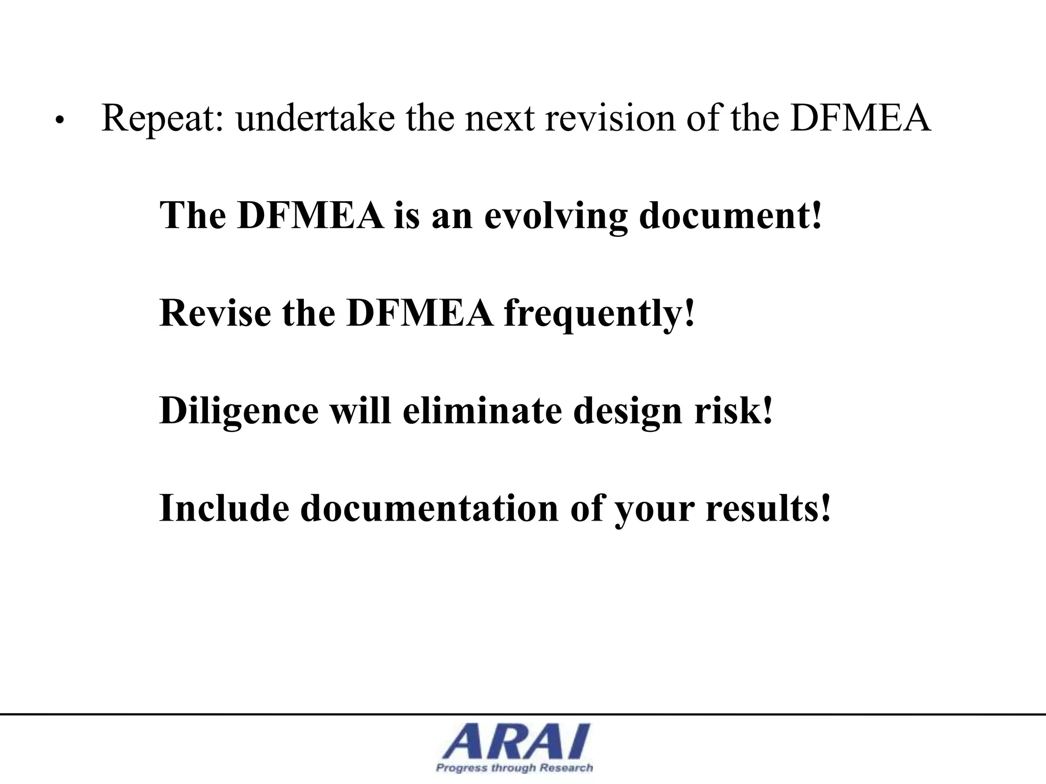 Dfmea for engine systems | PPTX