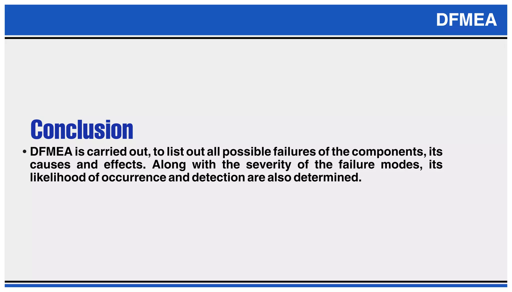 PPT ON DESIGN FAILURE MODE AND EFFECT ANALYSIS (DFMEA) | PDF