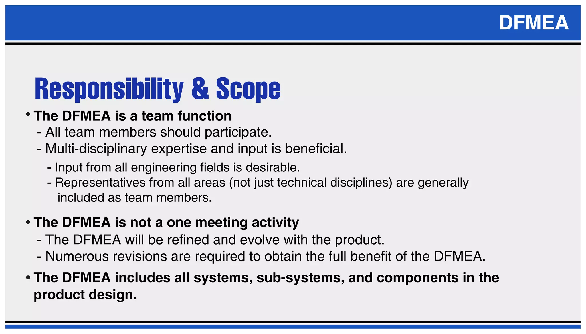 PPT ON DESIGN FAILURE MODE AND EFFECT ANALYSIS (DFMEA) | PDF