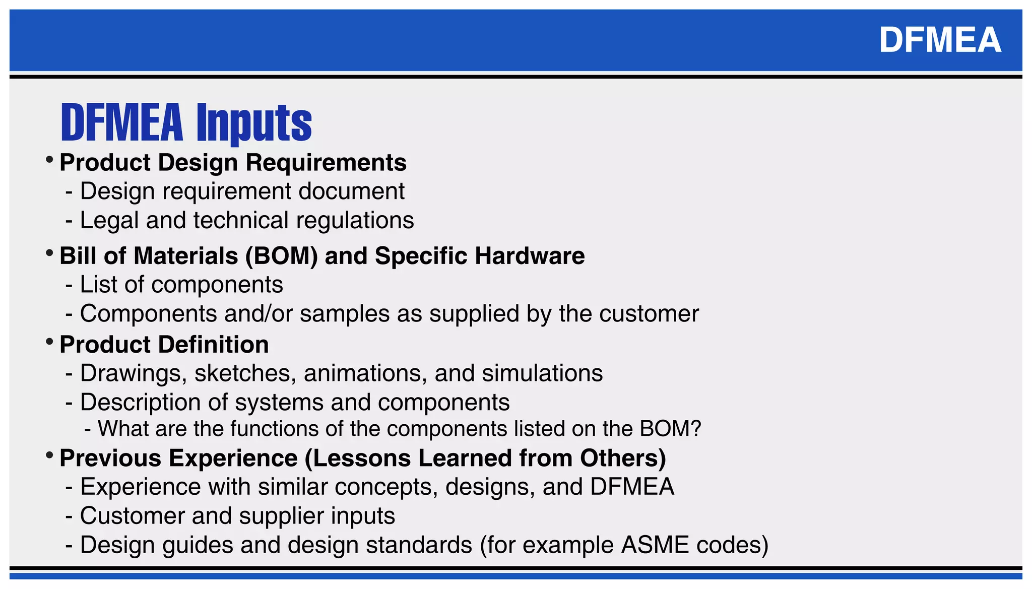 PPT ON DESIGN FAILURE MODE AND EFFECT ANALYSIS (DFMEA) | PDF