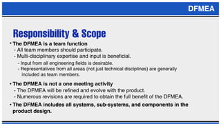PPT ON DESIGN FAILURE MODE AND EFFECT ANALYSIS (DFMEA) | PDF