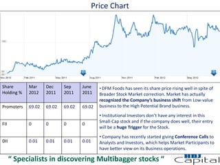 Dfm foods hbj capital | PDF