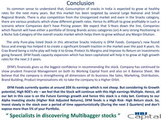 Dfm foods hbj capital | PDF