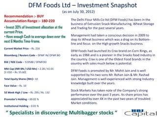 Dfm foods hbj capital | PDF