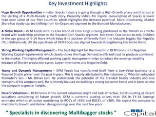 Dfm foods hbj capital | PDF