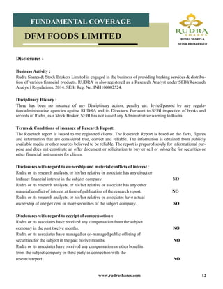 Dfm foods limited | PDF