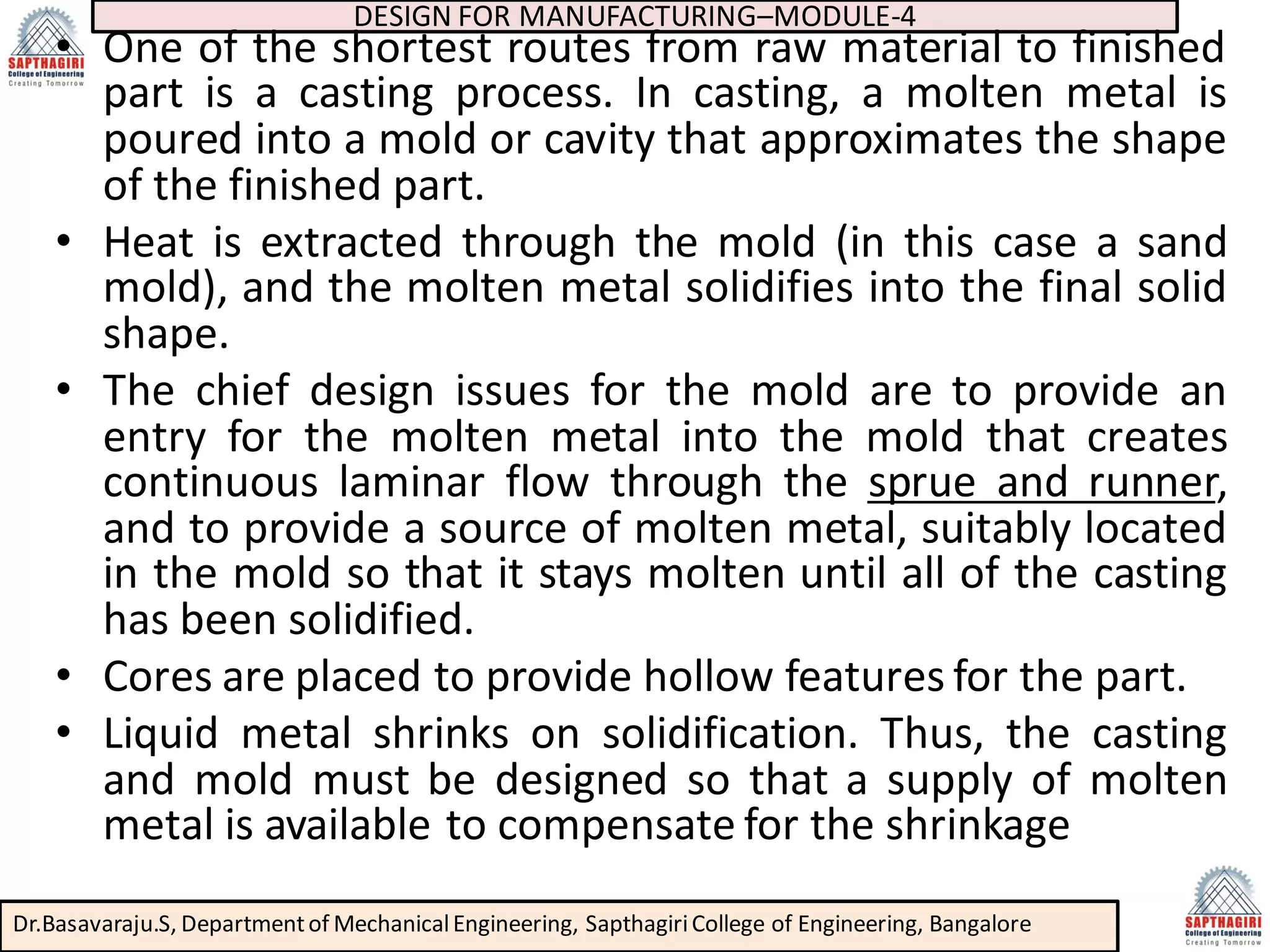 Design for Manufacturing-Module 4 | PDF