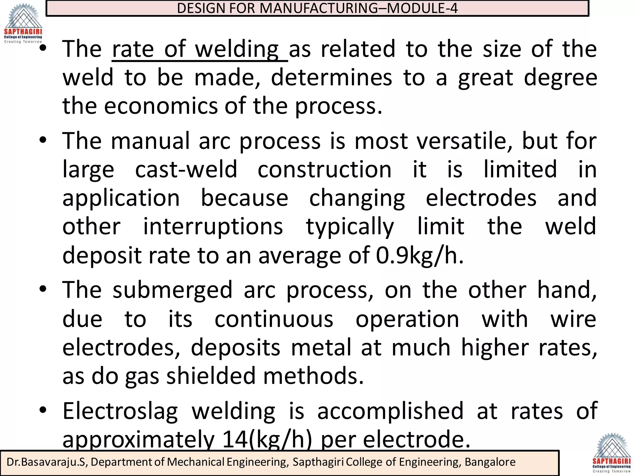 Design for Manufacturing-Module 4 | PDF